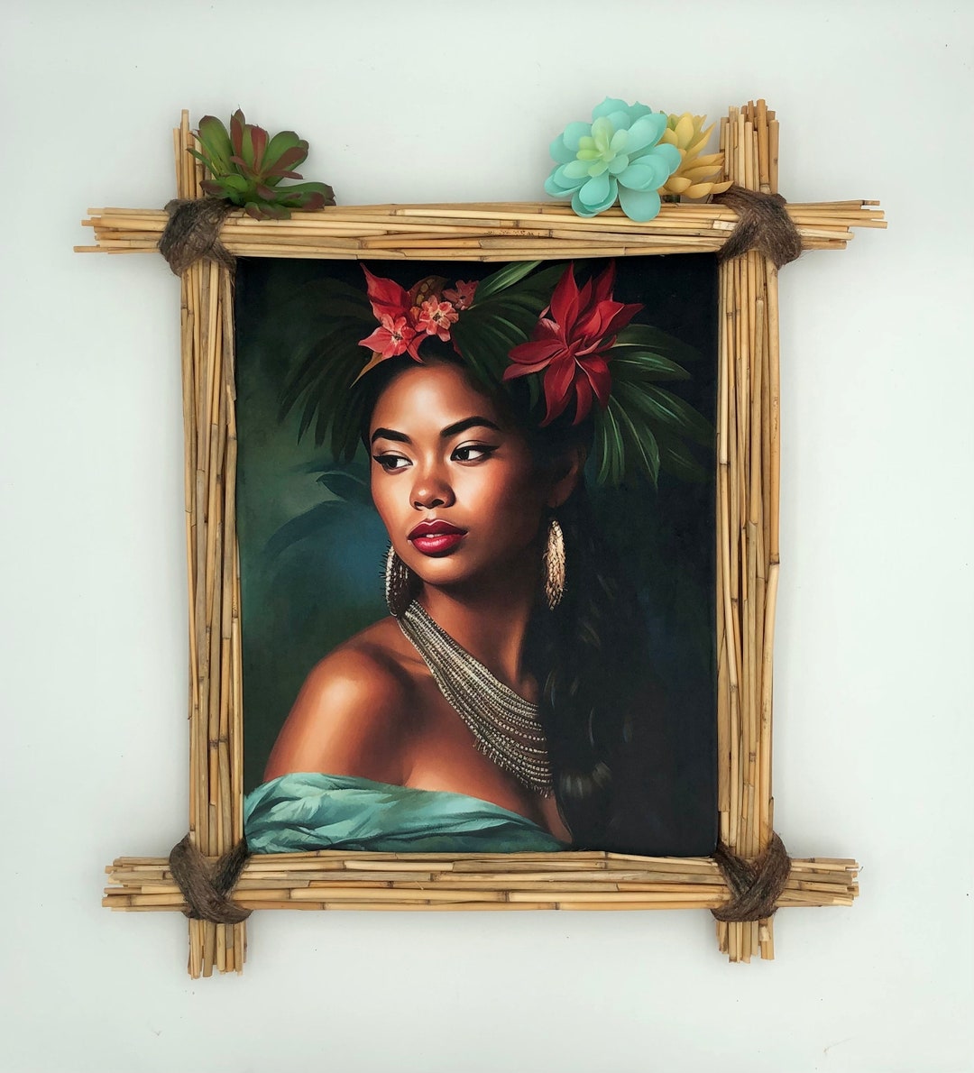 Tiki Girl 2 on Velvet - Etsy