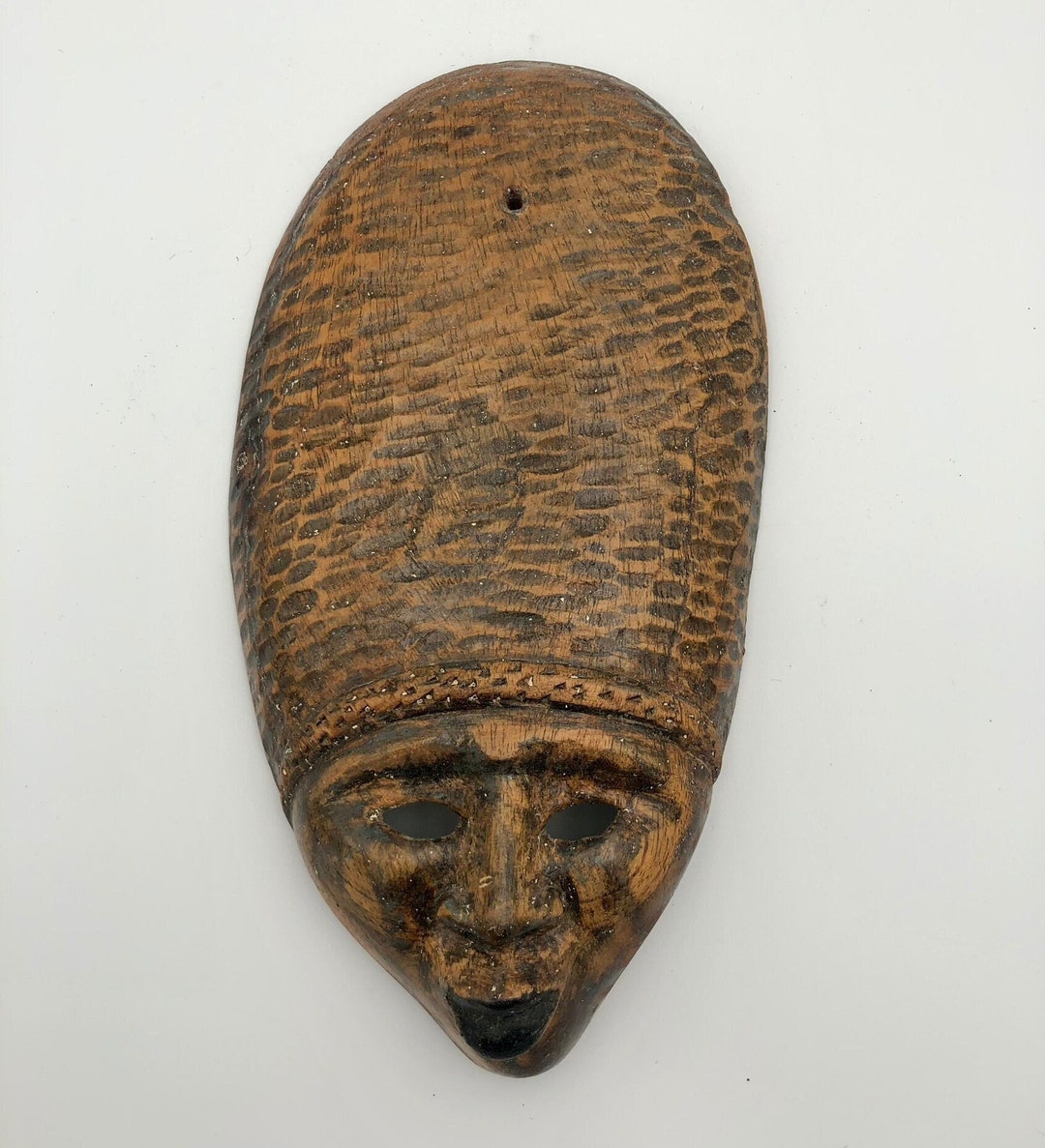 Wooden African Carved Mask - Etsy