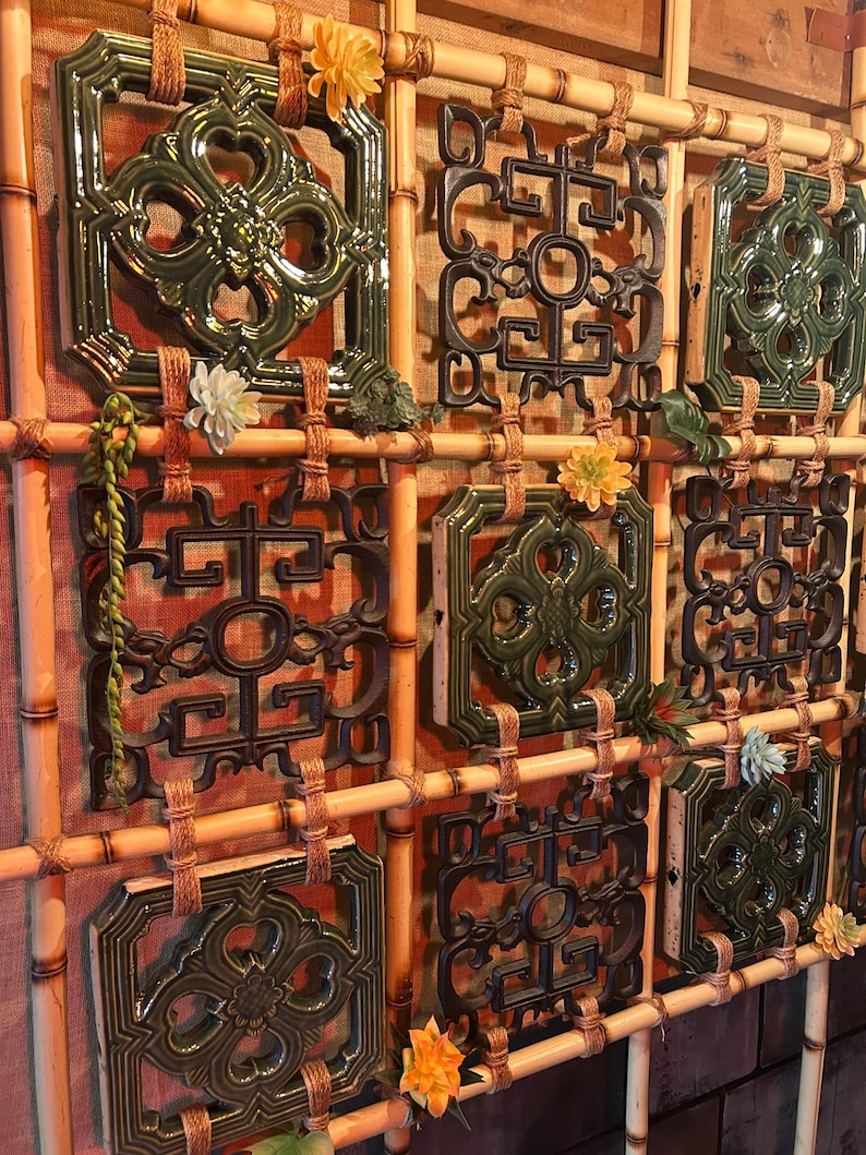 Iron Dragon Breezeway Tiki Bar Tile - Etsy