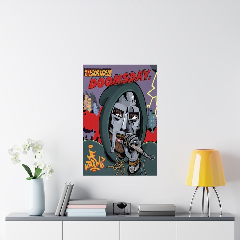 MF DOOM Operation Doomsday Album Cover Poster, Hip Hop Music Art Print ...