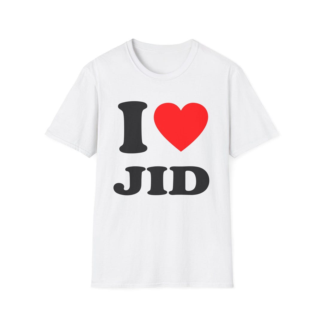 I Love JID Unisex Softstyle T-shirt, Rap Music Tee, Hip Hop Fan Shirt ...