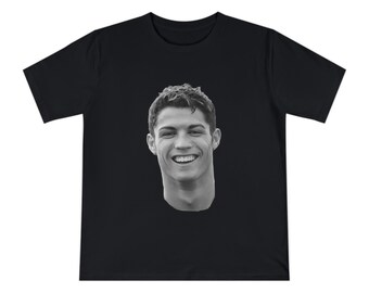 Cristiano Ronaldo Head T-shirt Trendy Graphic Tee Ronaldo CR7 Shirt Cristiano Ronaldo Football ...