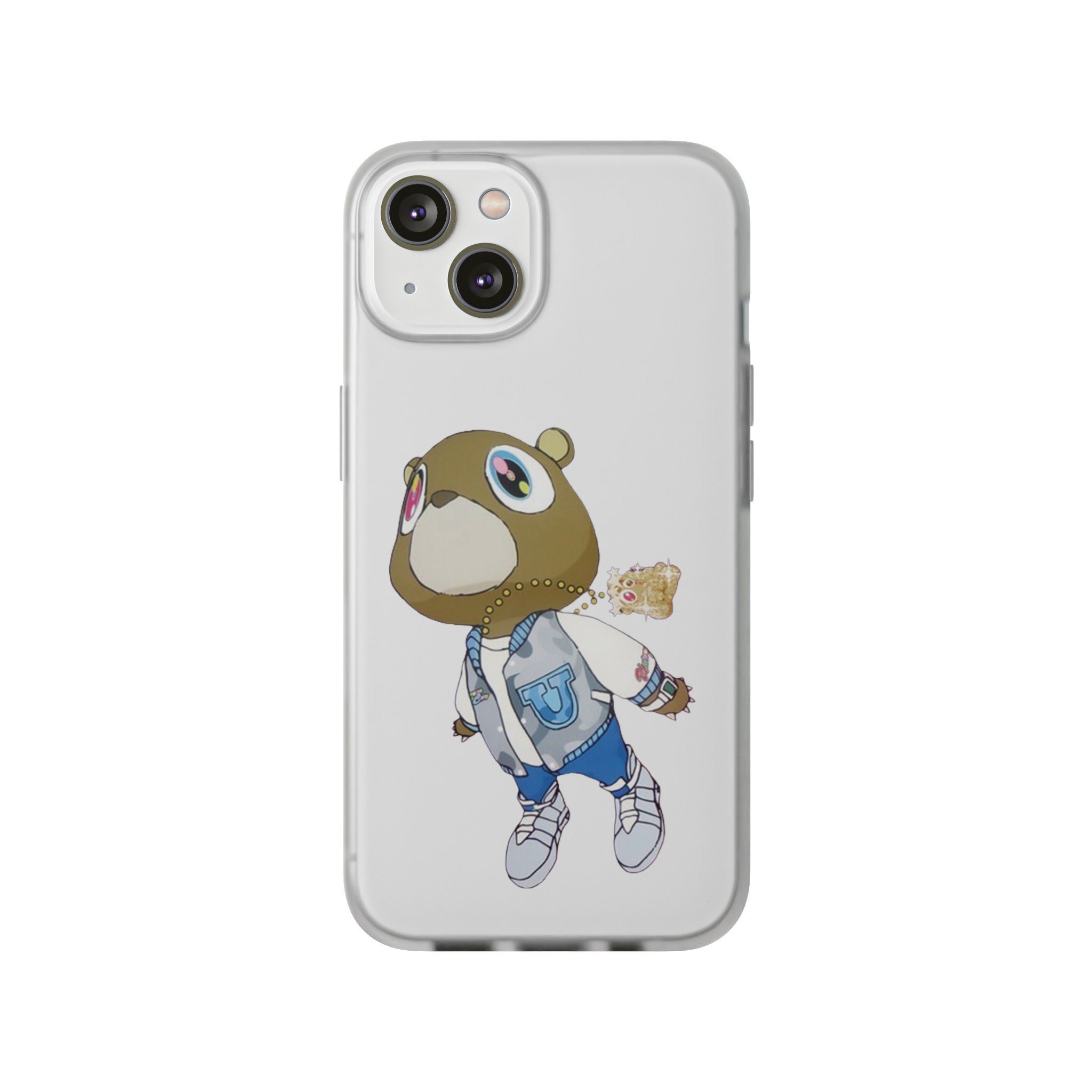 Graduation Bear Kanye West Flexi Case iPhone 14 iPhone 13 iPhone 12 ...