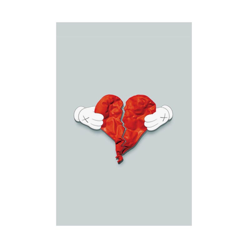808s and Heartbreak Kanye West Music Album Matte Vertical Poster Ye ...