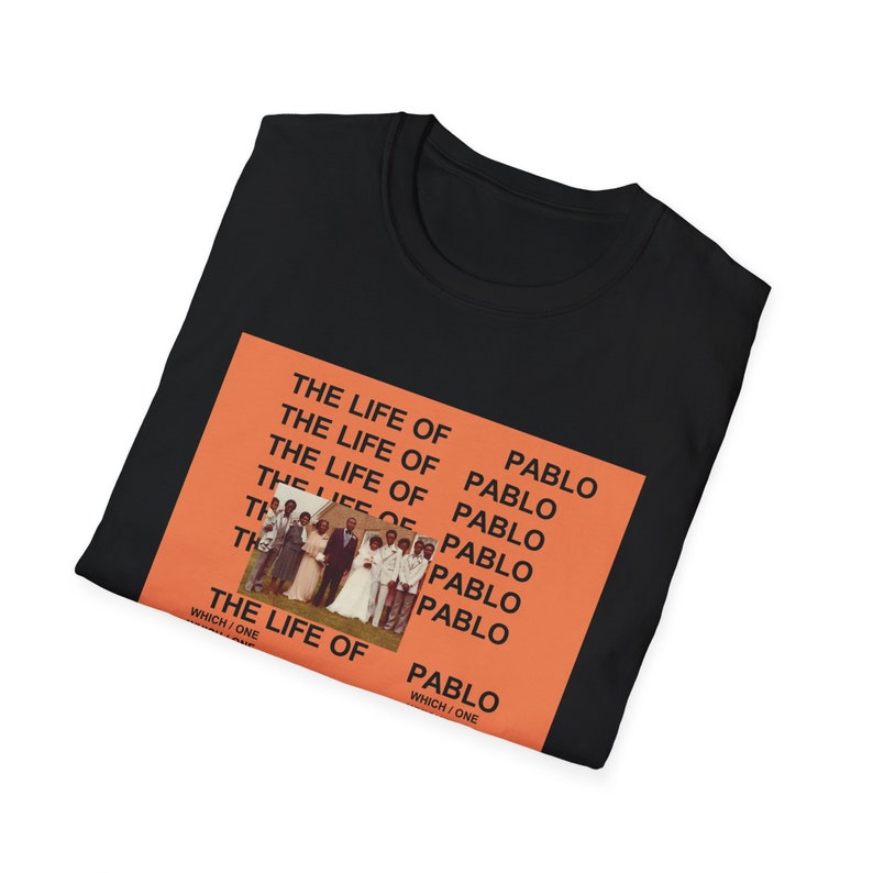 The Life of Pablo Ye Album T-shirt With Backprint Kanye West T-shirt ...