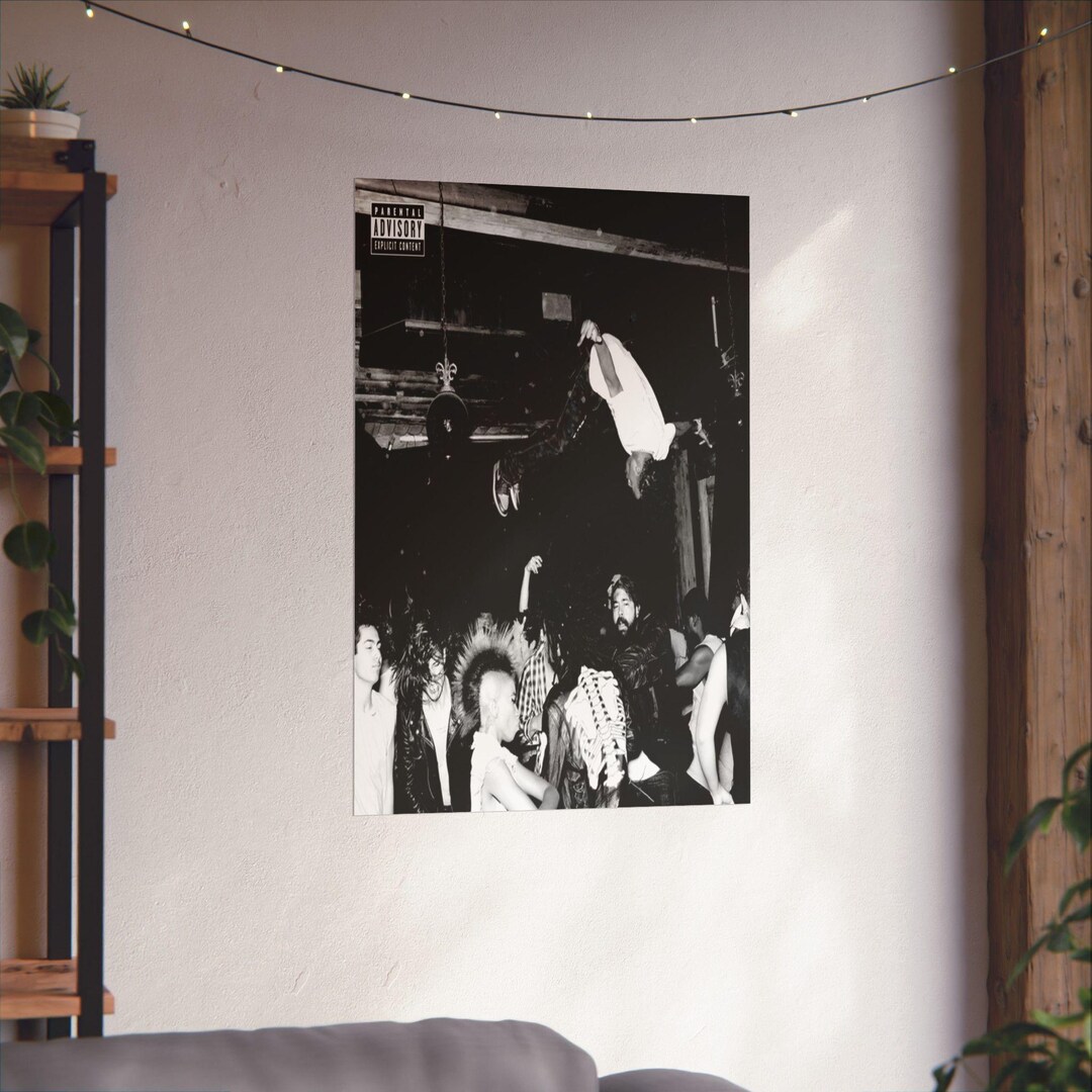 Die Lit Playboi Carti Album Cover Poster, Hip Hop Music Art Print, Wall Art Decor, Rap Matte ...