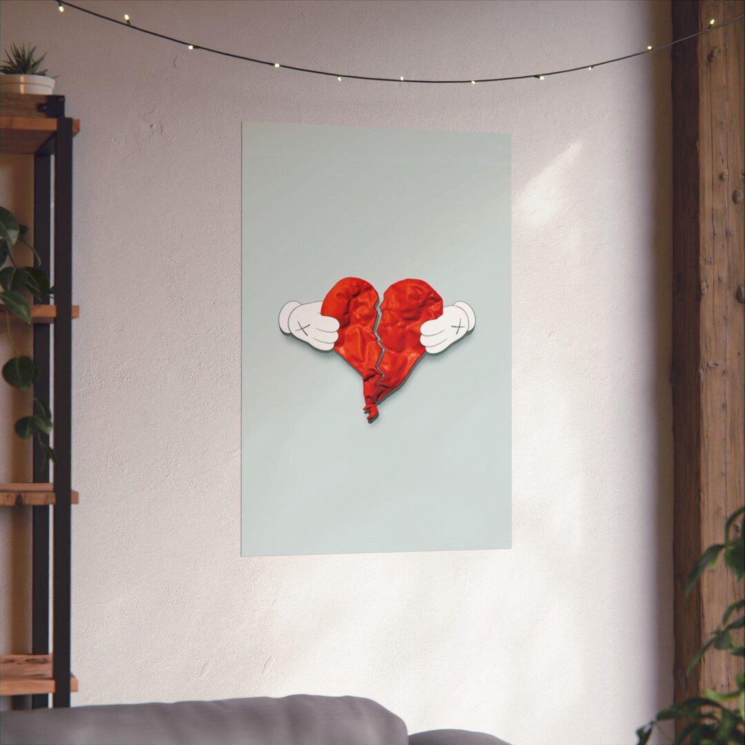 808s and Heartbreak Kanye West Music Album Matte Vertical Poster Ye ...