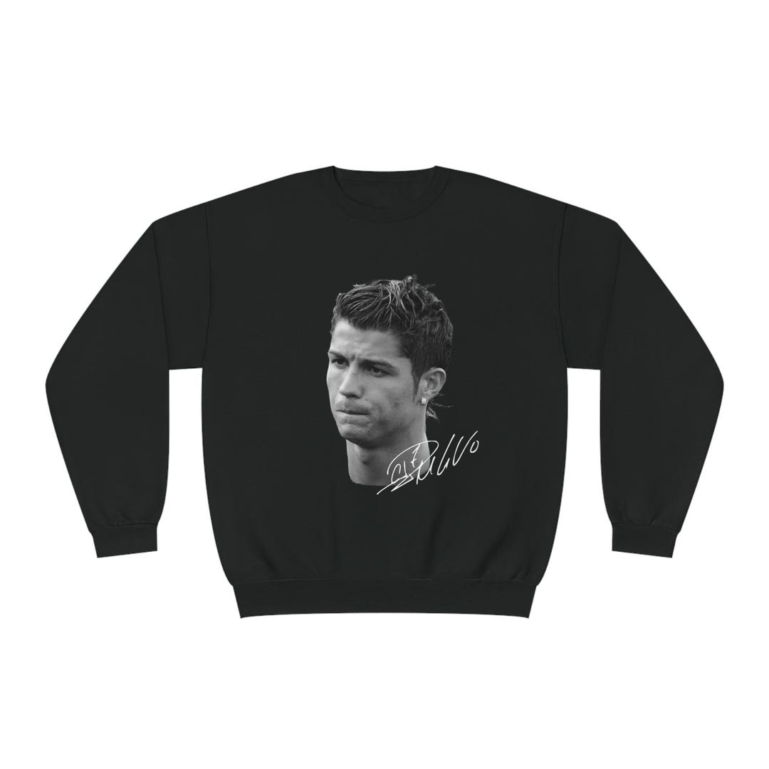 Cristiano Ronaldo Head Sweatshirt With Signature Trendy Graphic Sweater ...