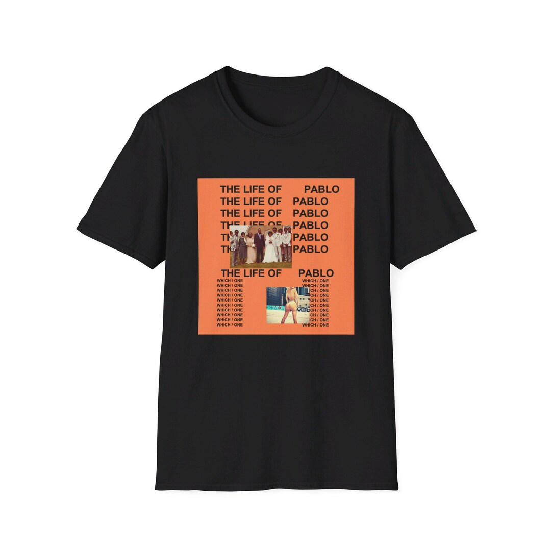 The Life of Pablo Kanye West Album Cover T-shirt WITHOUT Backprint ...