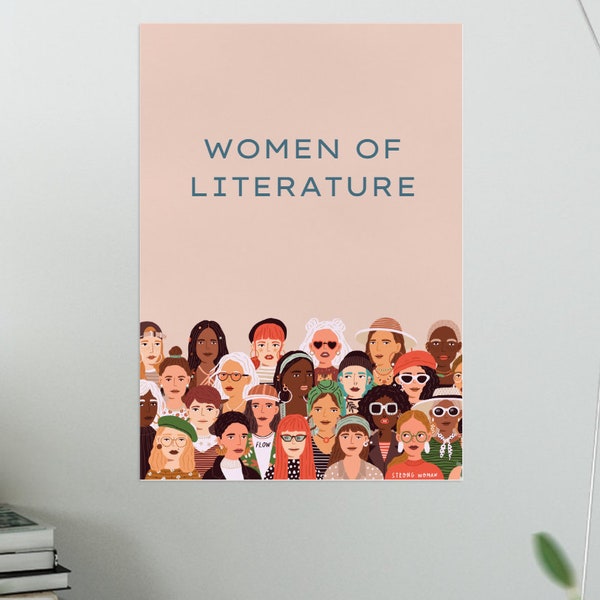 Women of Literature Poster - Etsy