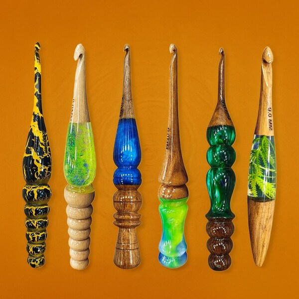 Resin Crochet Hook Set - Etsy