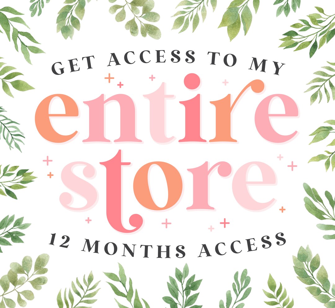 Entire Store Access for 12 Months and Commercial Use for 1 Year ...