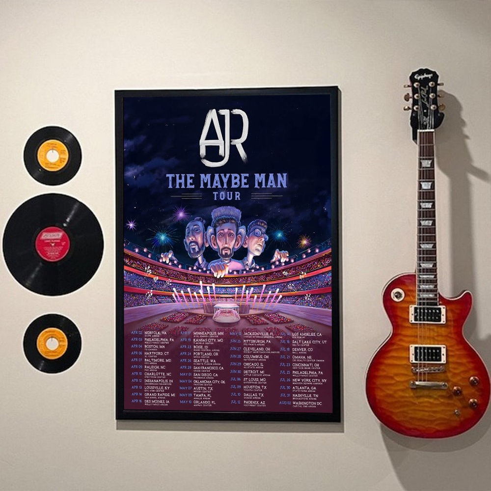 AJR The Maybe Man 2024 North American Tour Poster sold by Imran Sarwar ...