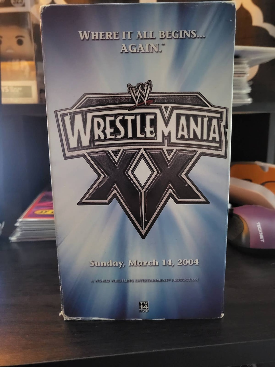 WWE Wrestlemania 20 2004 Official VHS Tape HHH V Shawn - Etsy