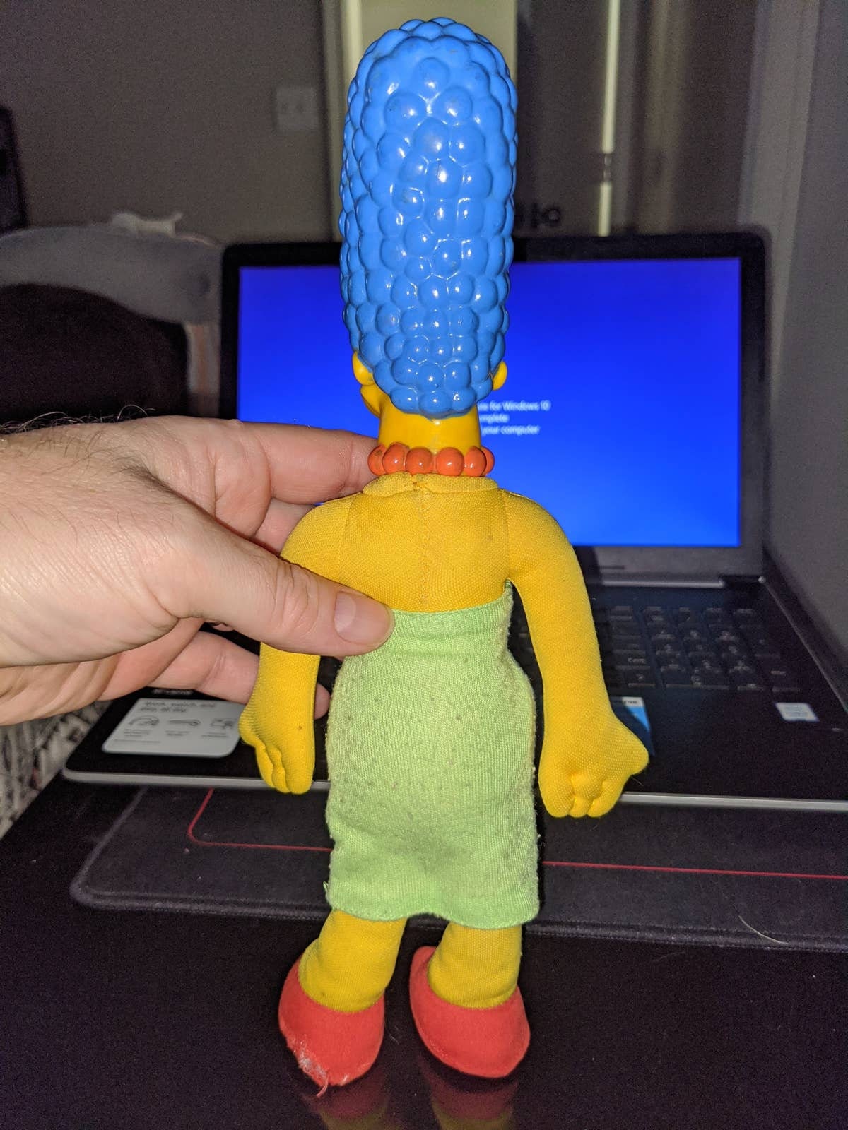 1990 Burger King 12 the Simpsons Marge Simpson Plush / Hard Head Doll ...