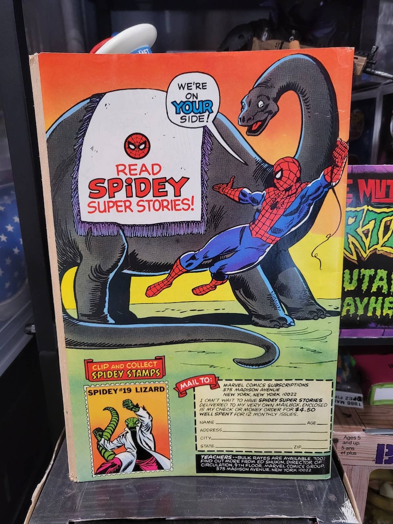 Spidey Super Stories 36 1978 Spiderman Vs. Lizard Marvel Electric ...