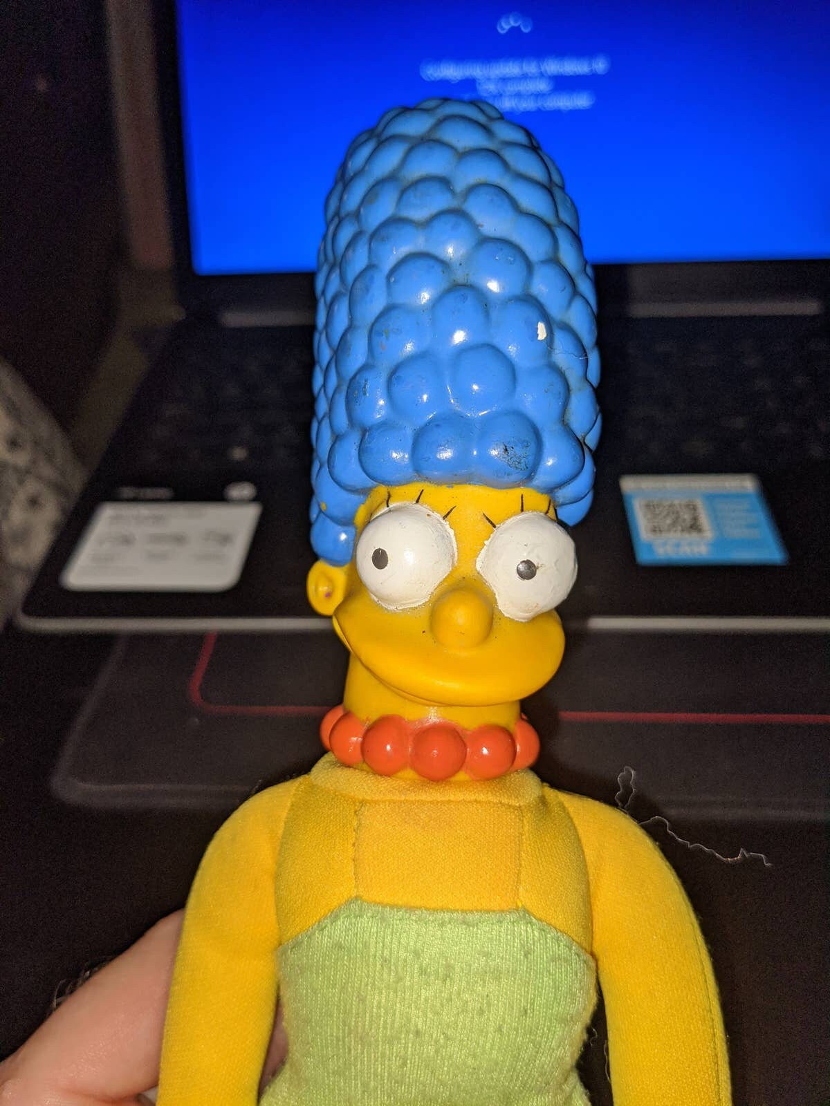 1990 Burger King 12 the Simpsons Marge Simpson Plush / Hard Head Doll ...