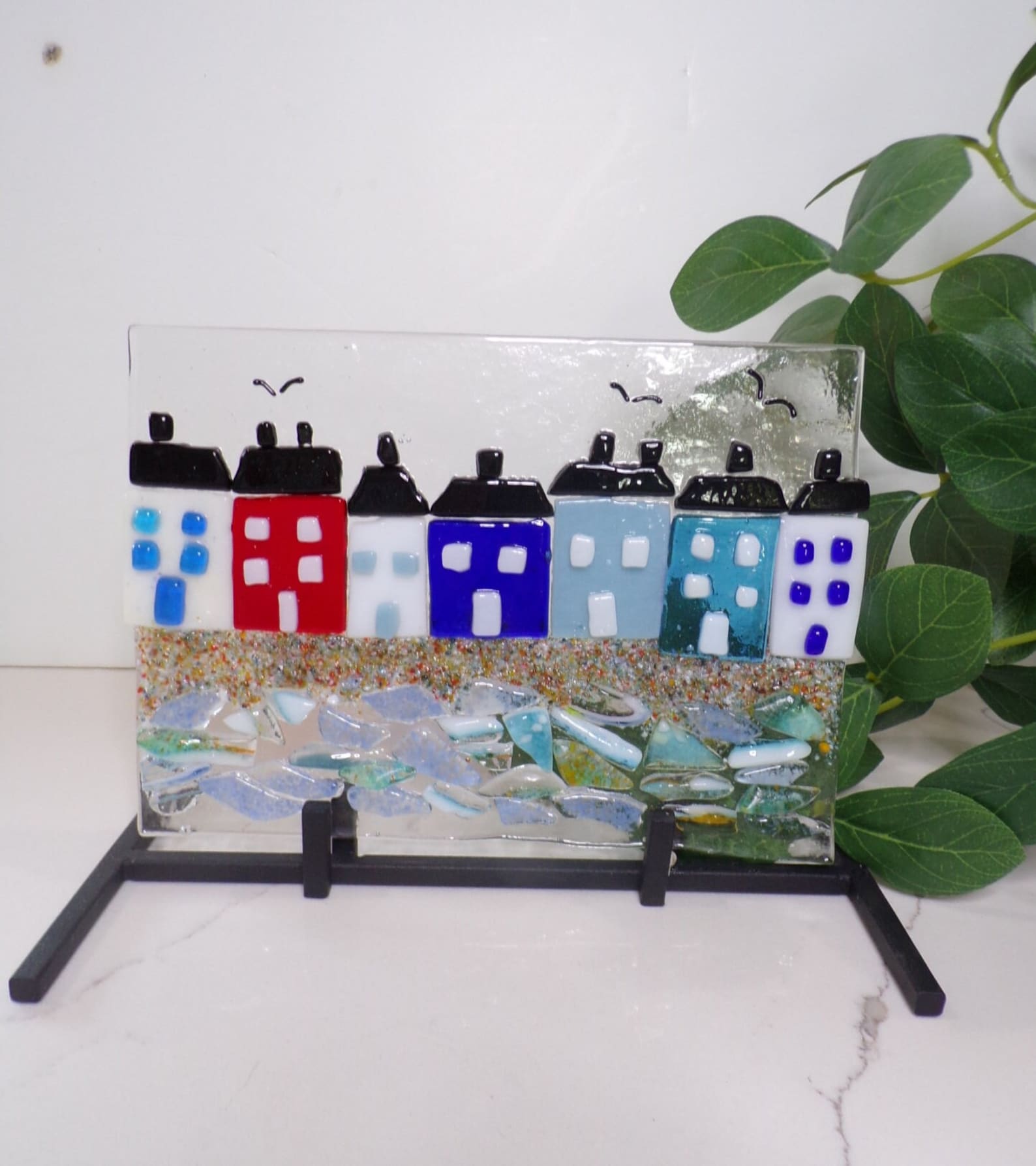 Frit Glass Painting, Glass Art, Glass Painting, Wall Hangings, Art ...