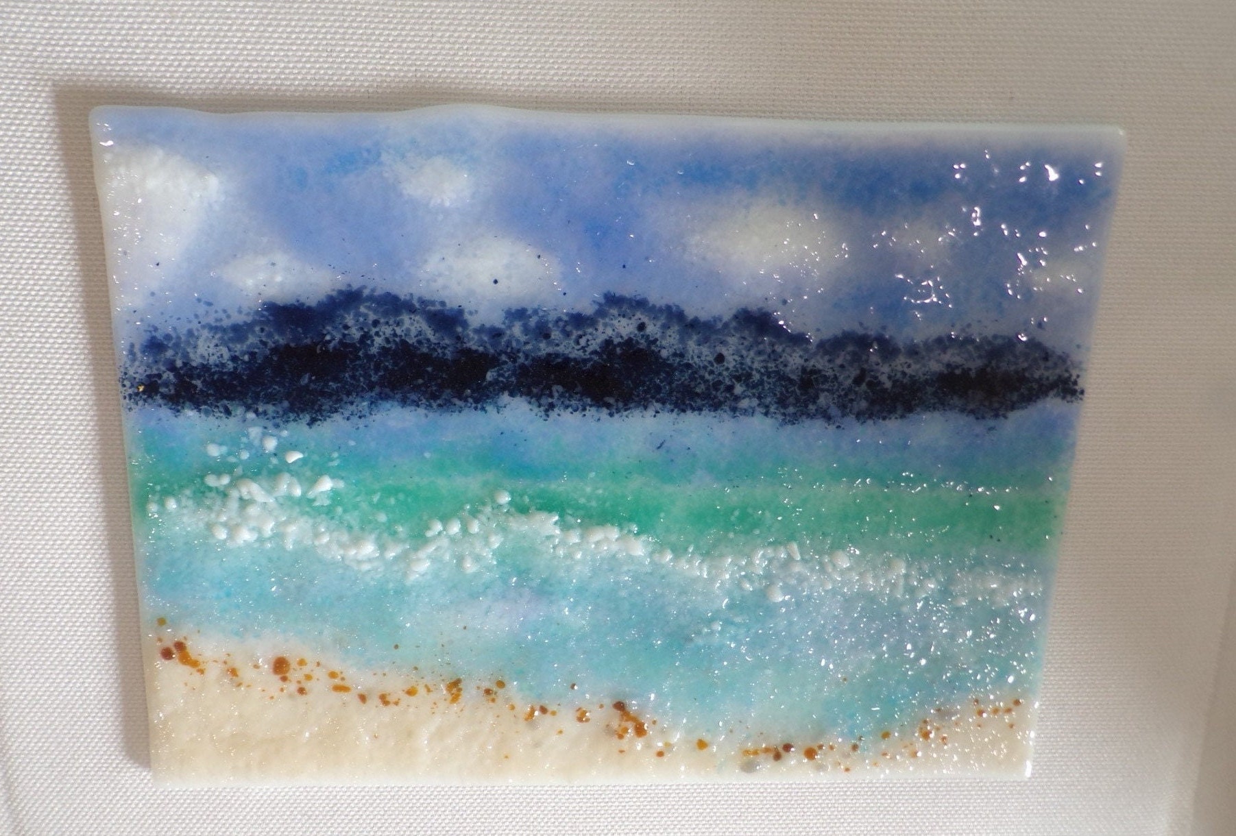 Frit Glass Painting, Glass Art, Glass Painting, Wall Hangings, Art ...