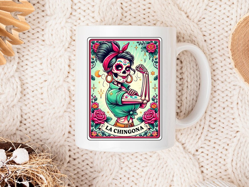 La Chingona Tarot Card PNG Funny Mexican Mom Sublimation Design ...