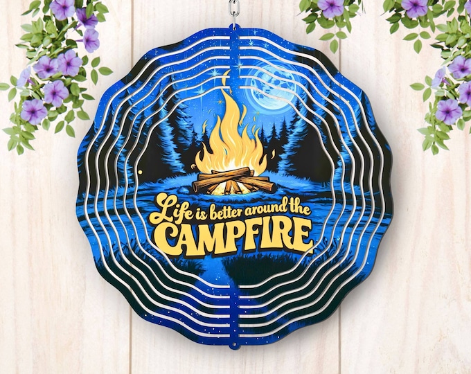 Camping Wind Spinner Bundle PNG, RV Camping Wind Spinner Sublimation ...