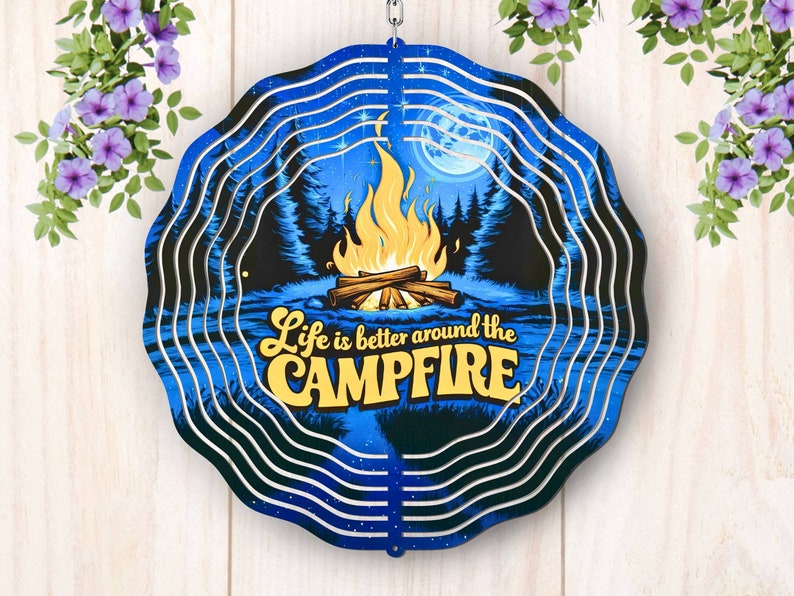 Camping Wind Spinner PNG, RV Camping Wind Spinner Sublimation Design ...