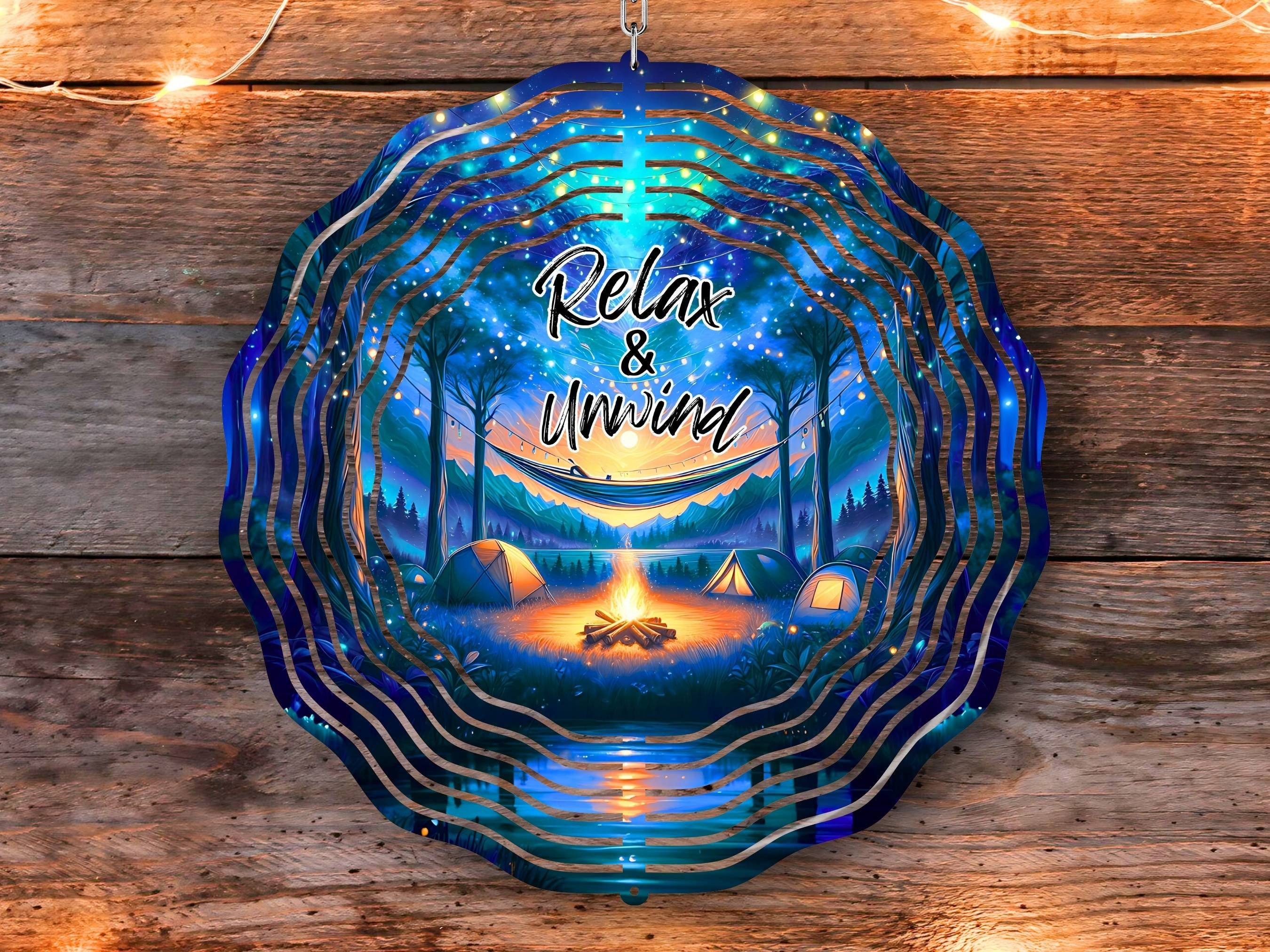 Camping Wind Spinner PNG, Camp Life Wind Spinner Sublimation Design ...