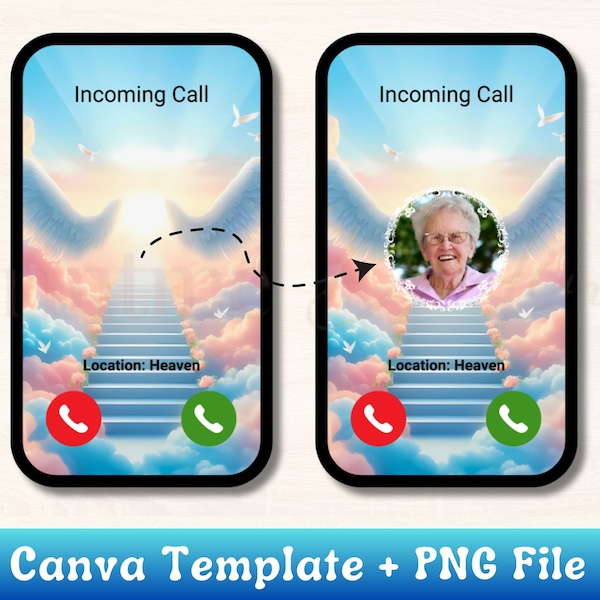Phone Call From Heaven Png - Etsy
