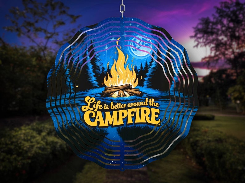 Camping Wind Spinner PNG, RV Camping Wind Spinner Sublimation Design ...