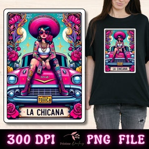 La Chicana Tarot Card PNG Funny Mexican Sublimation Design, Toxica ...