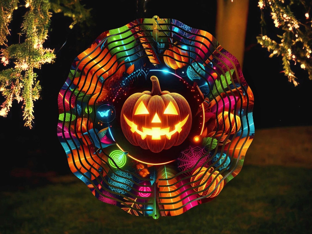 Pumpkin Halloween Wind Spinner PNG, Pumpkin Fall Wind Spinner ...