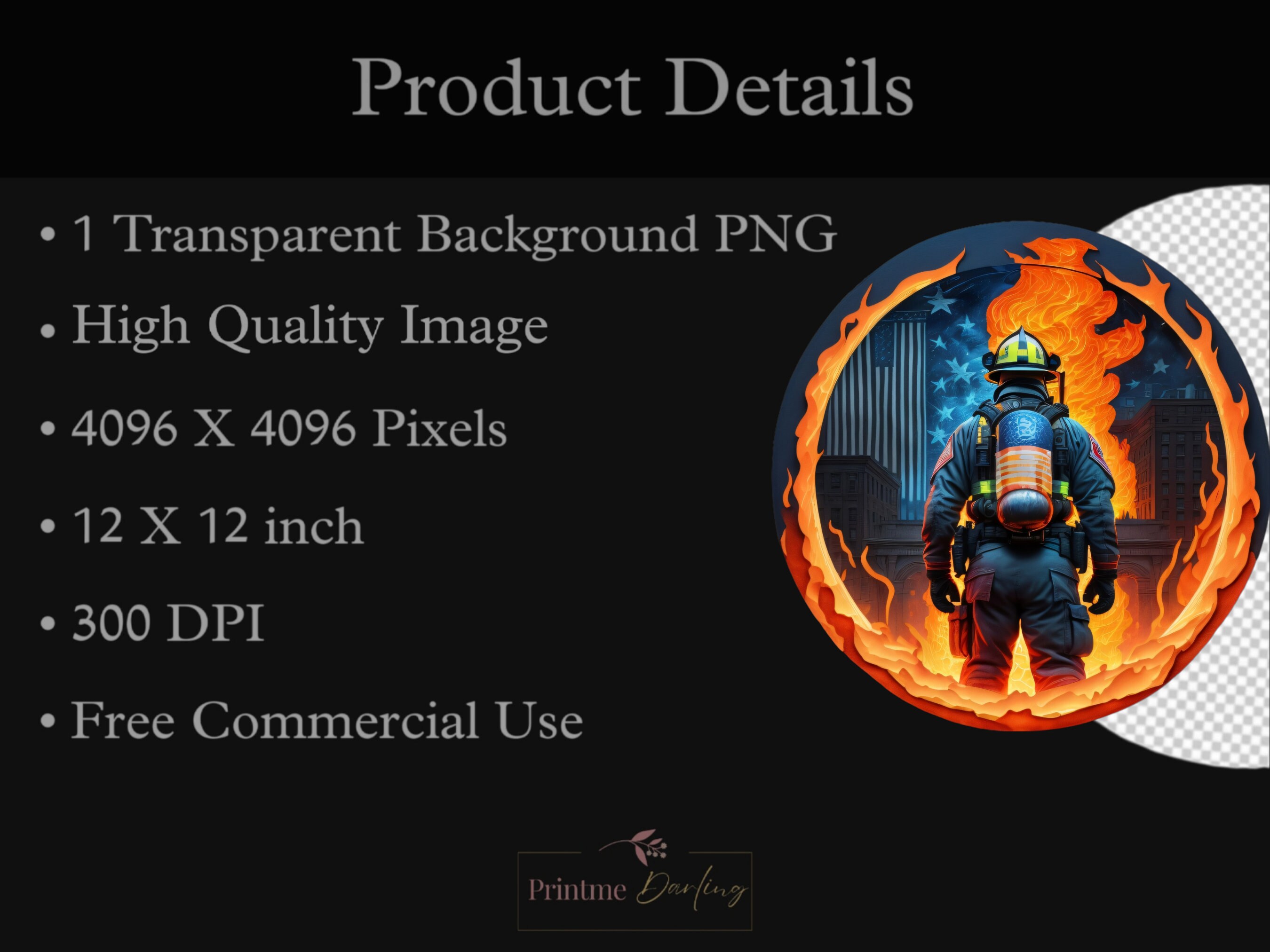 Fire Fighter 3D Sublimation Design Wind Spinner 10 Inch - Etsy