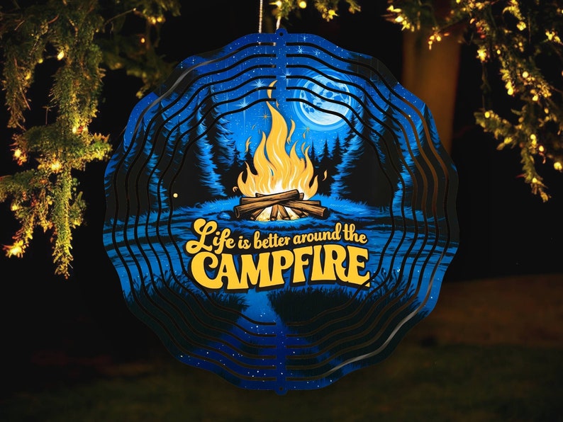 Camping Wind Spinner PNG, RV Camping Wind Spinner Sublimation Design ...