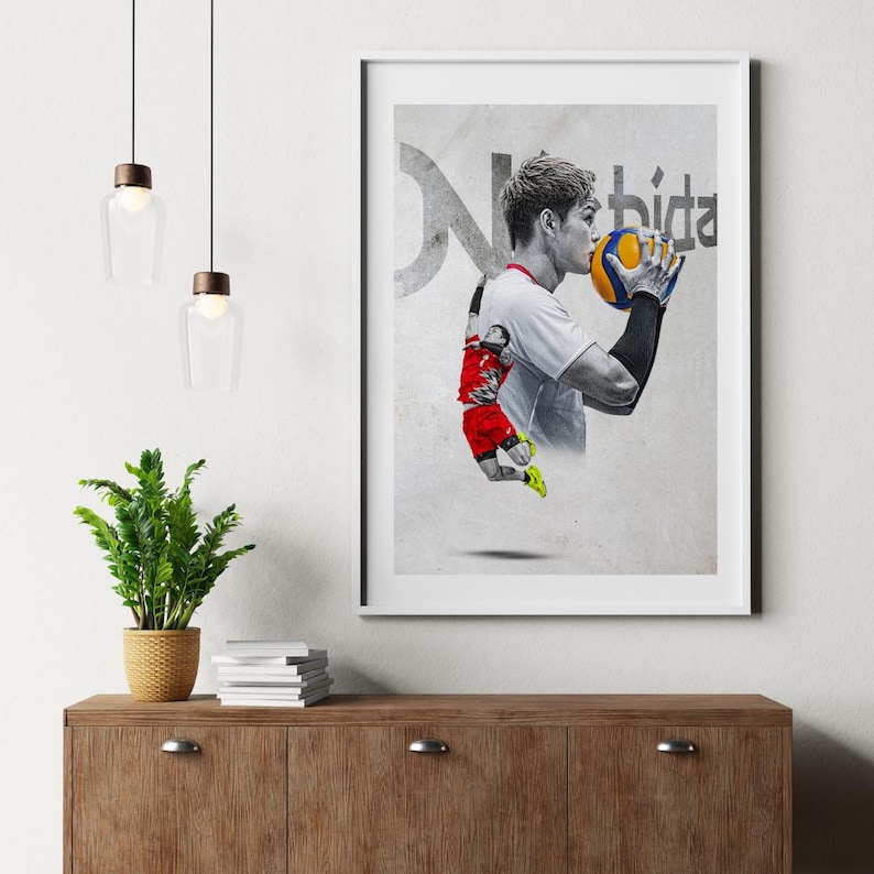 Yuji Nishida – Pencil Sketch Style Volleyball Print (digital Poster) - Etsy