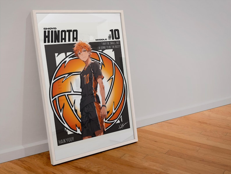 Haikyuu Digital Posters Shōyō Hinata Design Volleyball ...