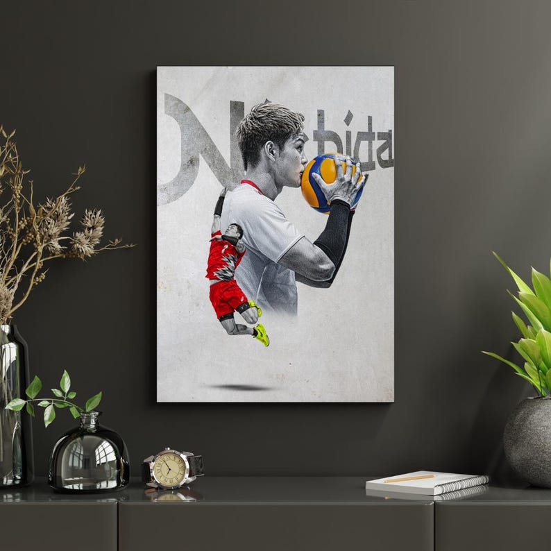 Yuji Nishida – Pencil Sketch Style Volleyball Print (digital Poster) - Etsy
