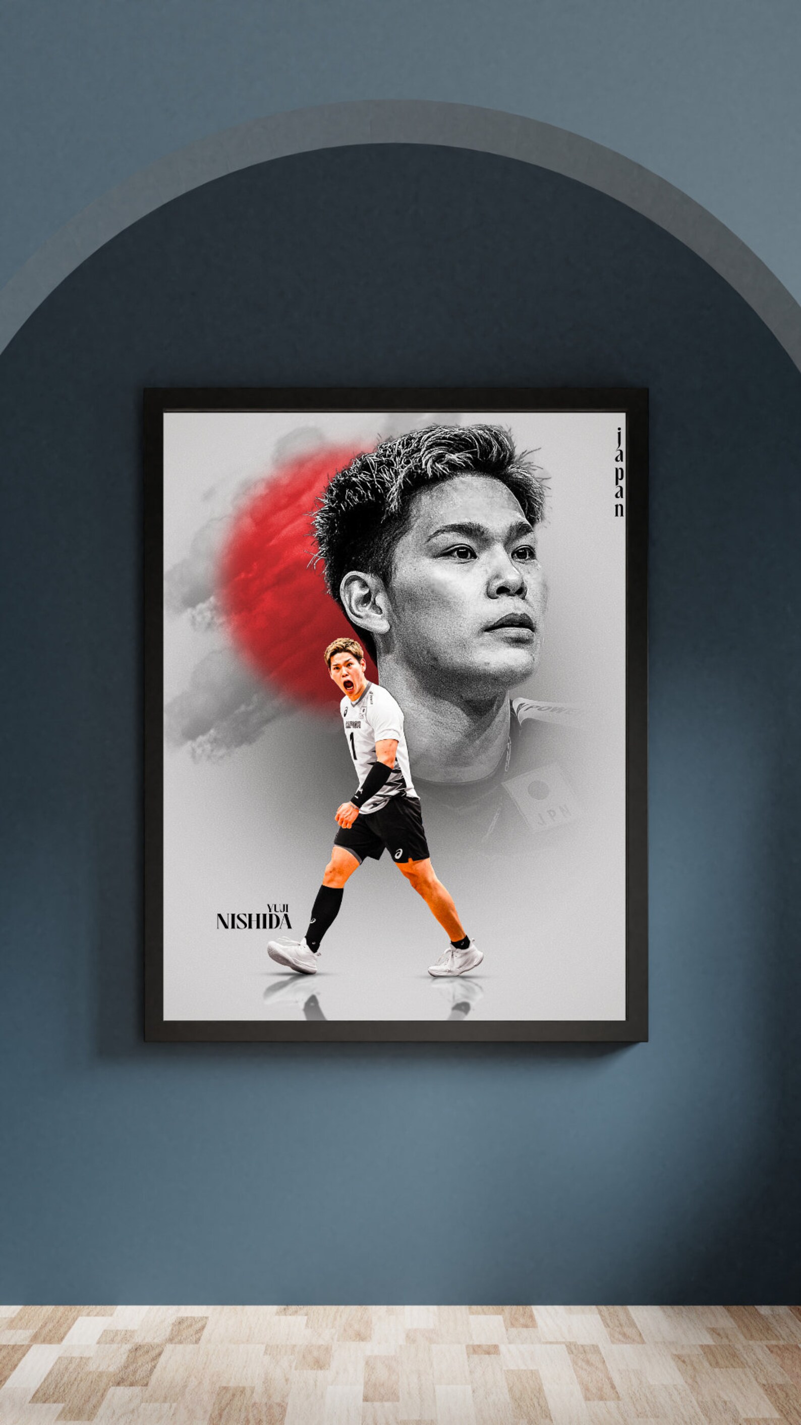 Volleyball Japan Star,yuji NISHIDA ,volleyball Poster,sport Poster ...