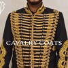 DJ Singer Red Velvet Jacket Stylish Braided Hussar Jacket Military ...