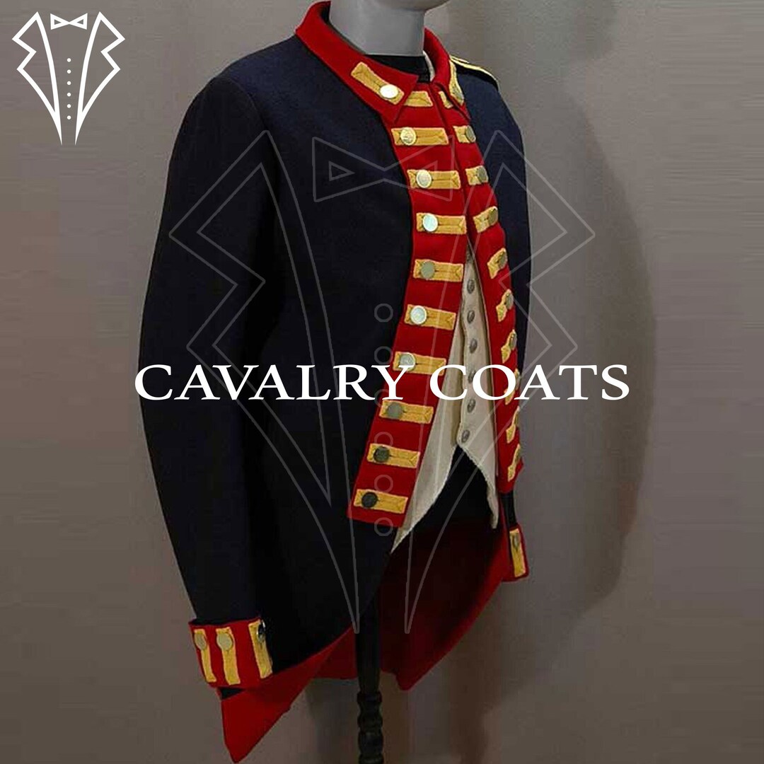 New Men Navy Blue Wool British Royal Artillery Gunner Jacket, British ...