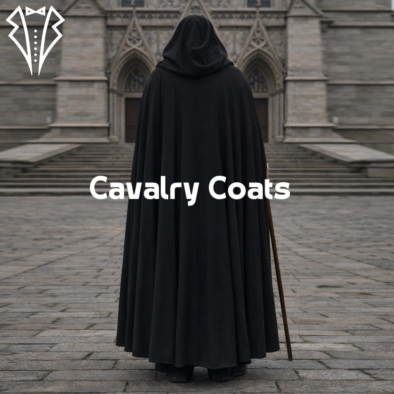 Templar Church Father Hooded Cloak, Medieval Clergy Robe, Gothic Priest ...