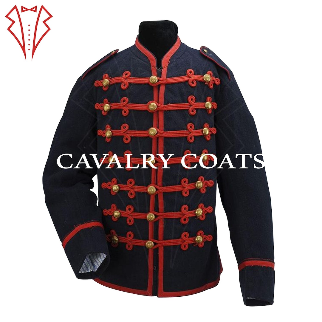 New Men Napoleonic Hussar Uniform, Dolman Trooper's Jacket, 1869 ...