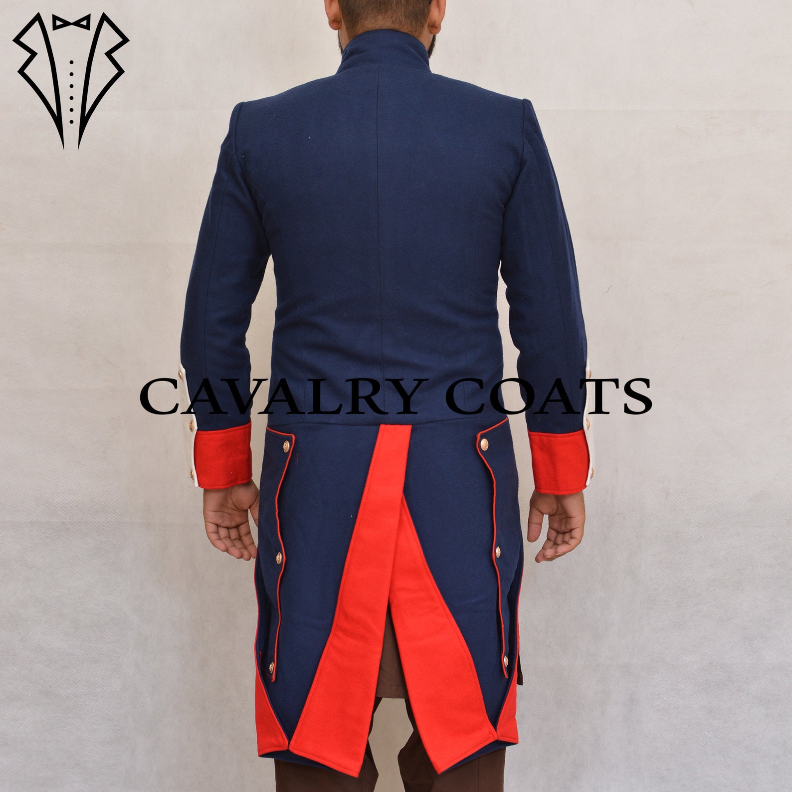 New Men Navy Blue Military Tailcoat, Napoleonic Uniform, Napoleonic ...
