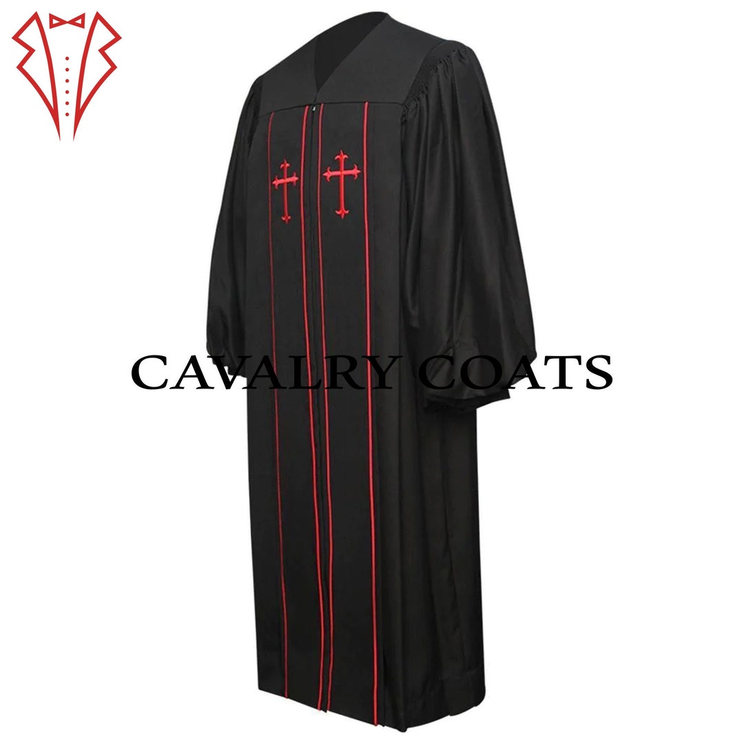 New Unisex Cotton Clerical Clergy Robe Embodying Sacred Authority ...