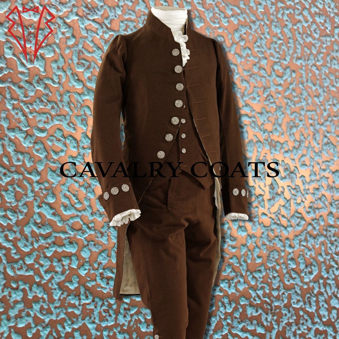 New Men's Hunting Tailcoat, Custom Fit Wool Swallow Tail Jacket, Men's ...