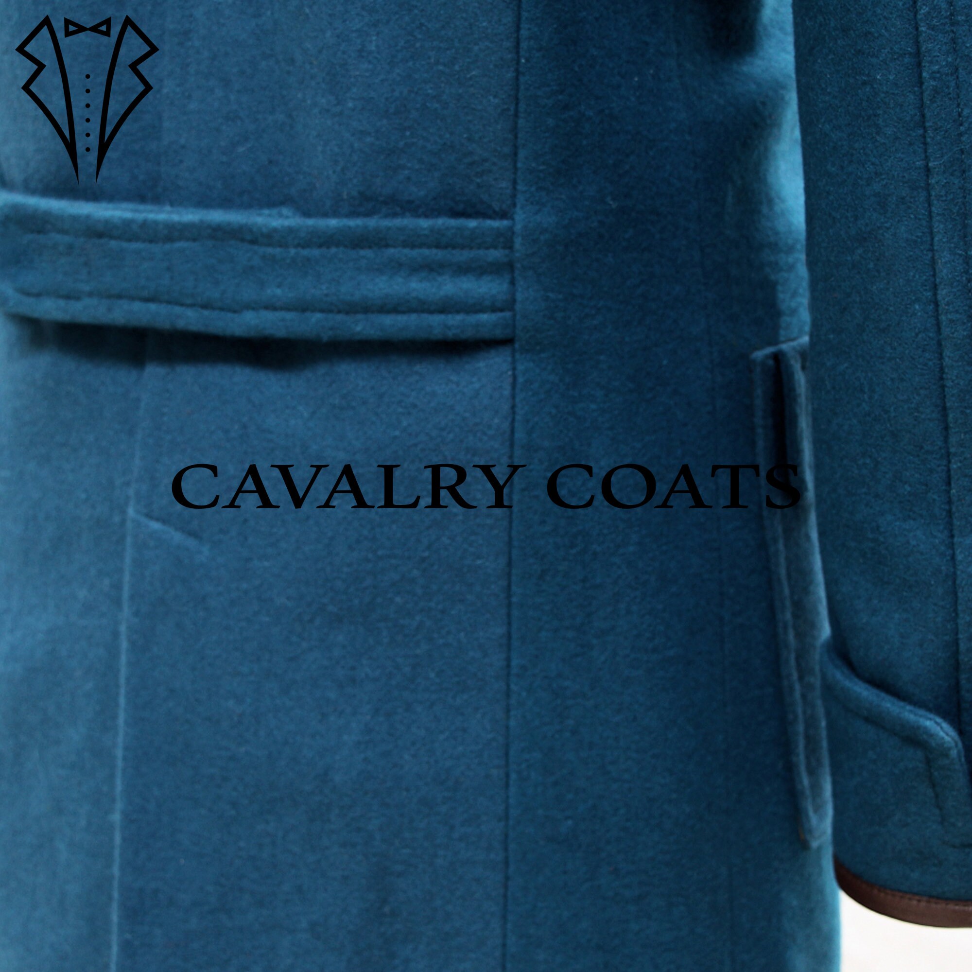 New Men Military Style Blue Wool Overcoat Victorian Frock - Etsy