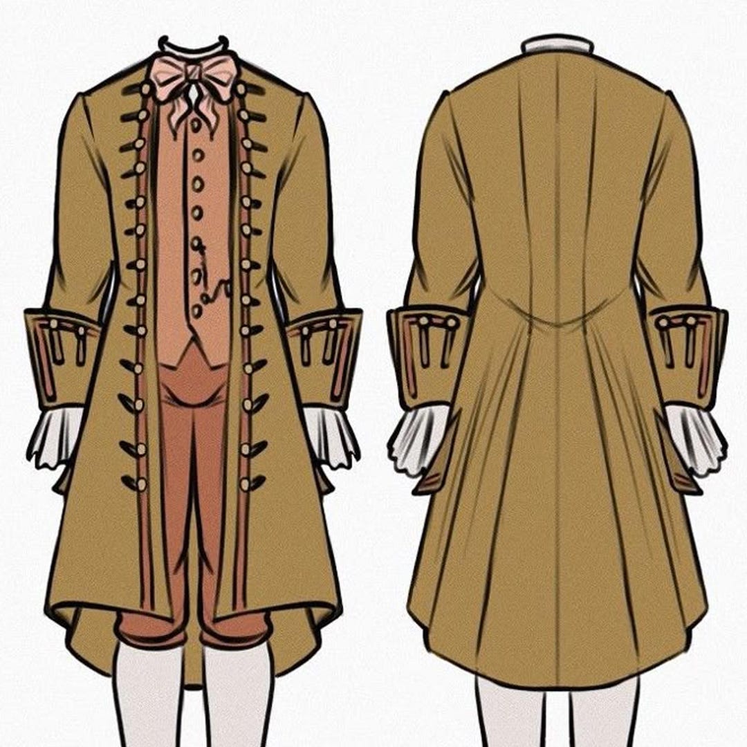 Pirate Captain Colonial Frock Coat - Etsy