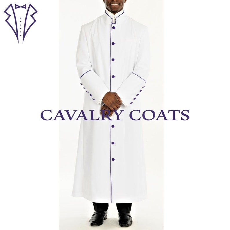 Men's White Cotton Clergy Robe: Adam Roman Cassock - Etsy