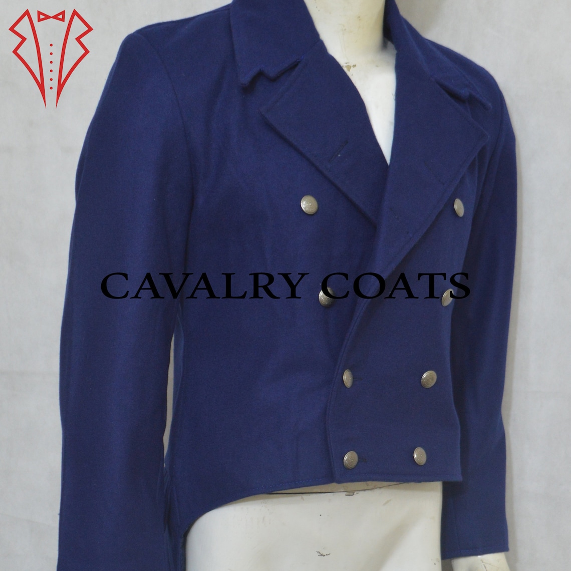 New British Military Men's Blue Suit Tailcoat Wool Jacket, Regency ...