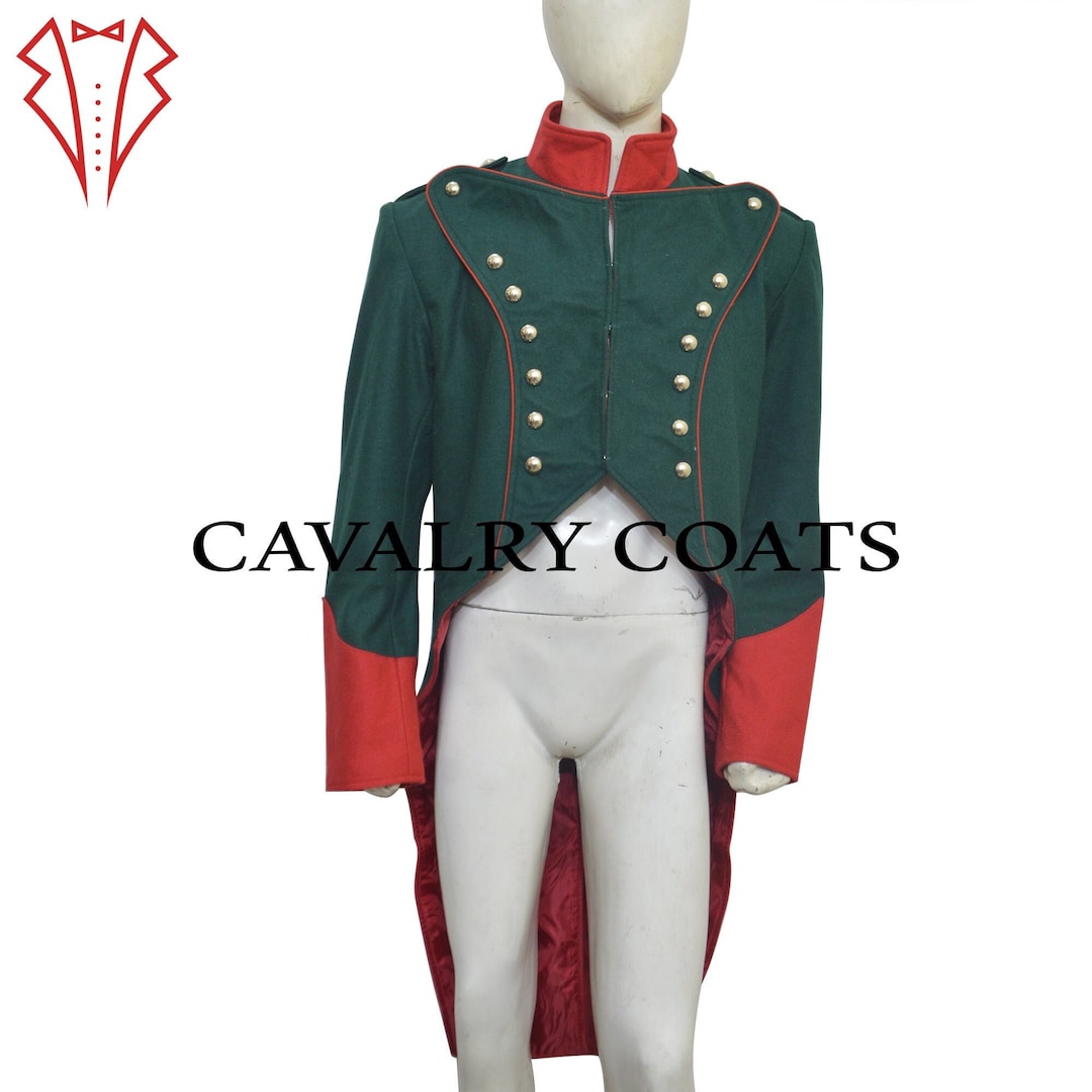 New Green Wool Napoleonic French Cavalry-chasseur Cheval-officer 1806 ...