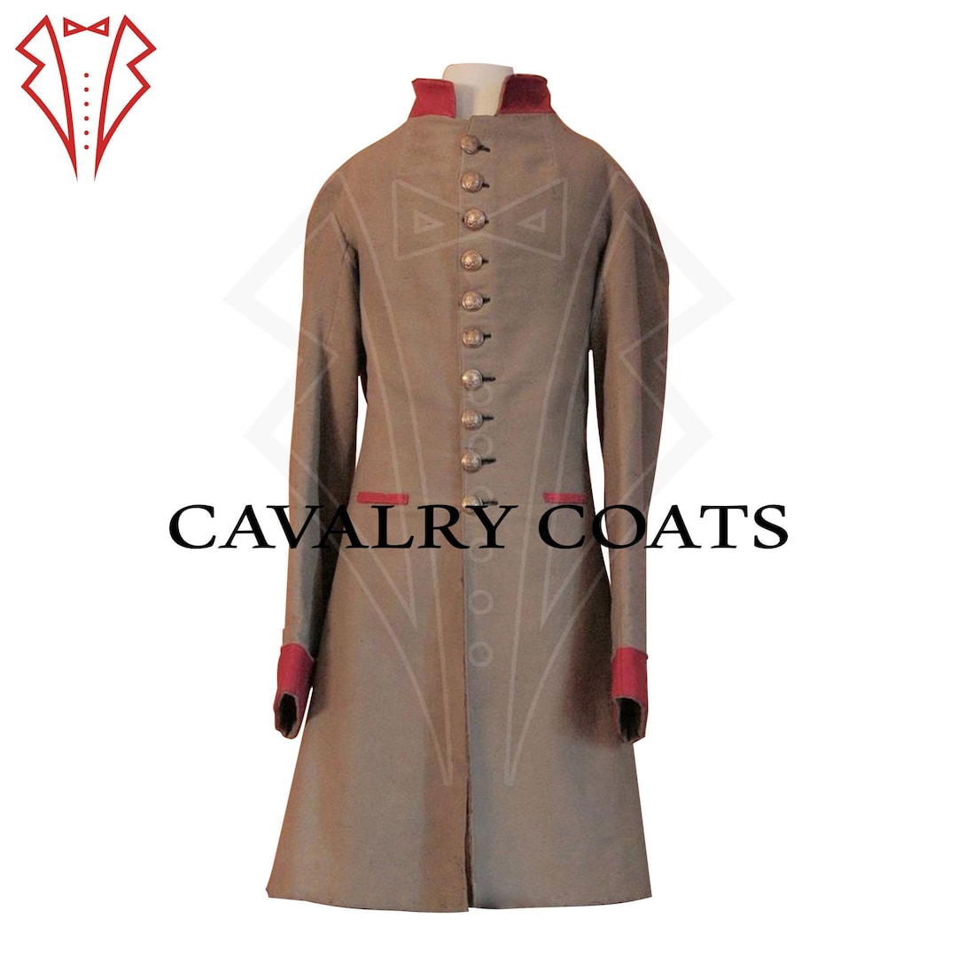 New Men Light Brown Georgia Artillery Frock Coat, 1860 Georgia Jacket ...
